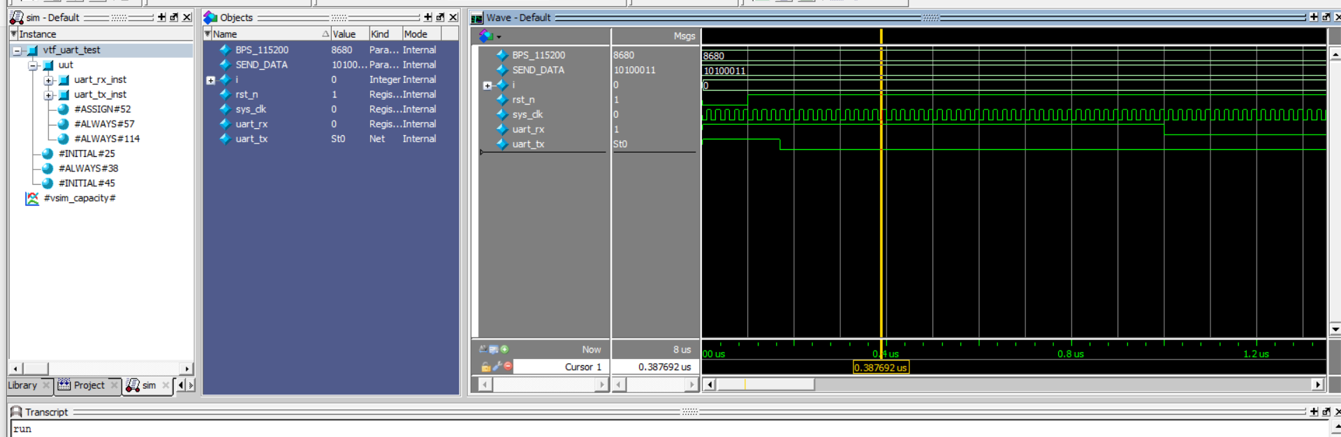 Questa Sim（功能测试）_questa prime-CSDN博客