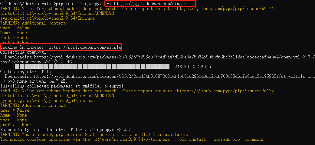 Python 技术篇 Pip下载、安装慢解决方法，更改pip数据源实现秒速下载，配置阿里云国内镜像实例演示pip安装python库秒速下载更改pip数据源。阿里云国外镜像。 Csdn博客
