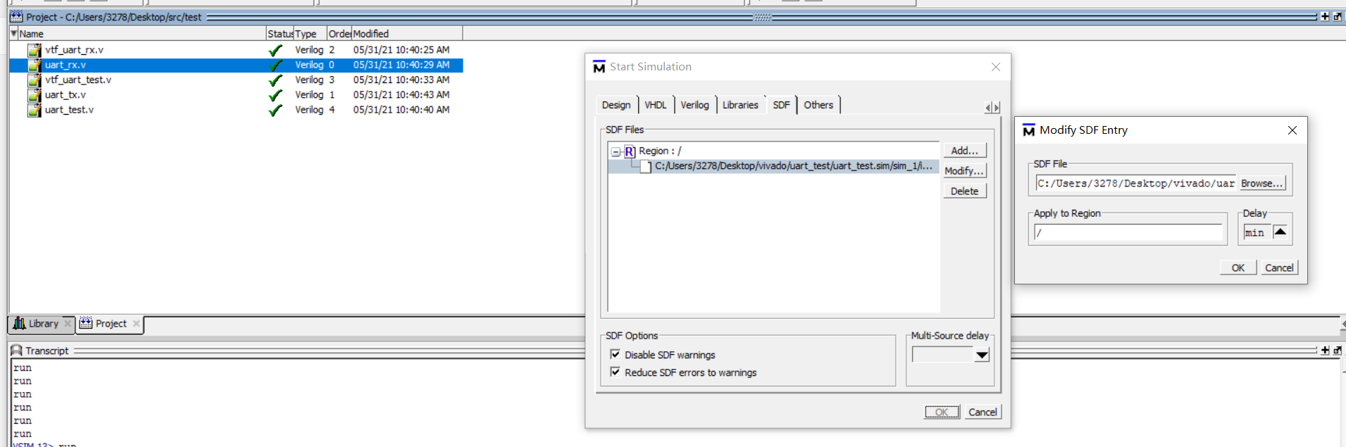 Questa Sim（时序测试）-CSDN博客