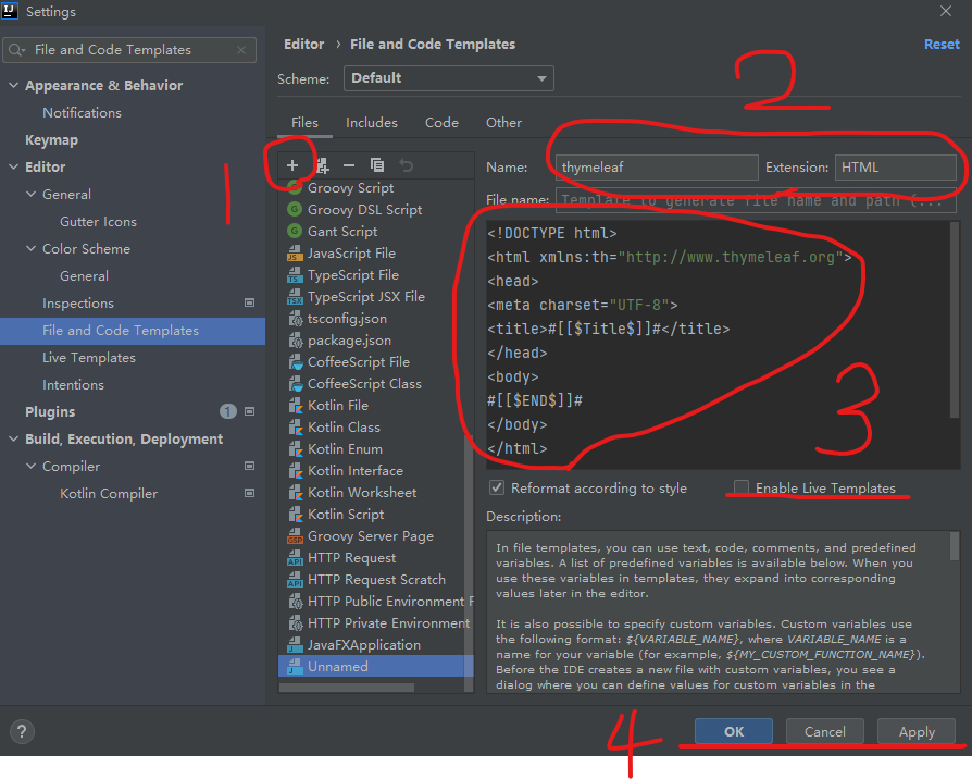 《IDEA工具》最新版 2021.1 添加thymeleaf视图模板，添加mapper.xml视图模板，快速开发超级详细教程_idea thymeleaf-CSDN博客