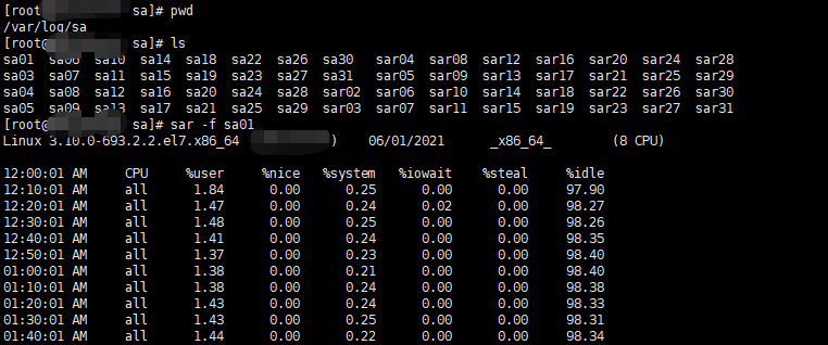 Linux命令之sar——查看服务器某一段时间内的CPU情况【系统性能检测】_linux查看一段时间的cpu-CSDN博客