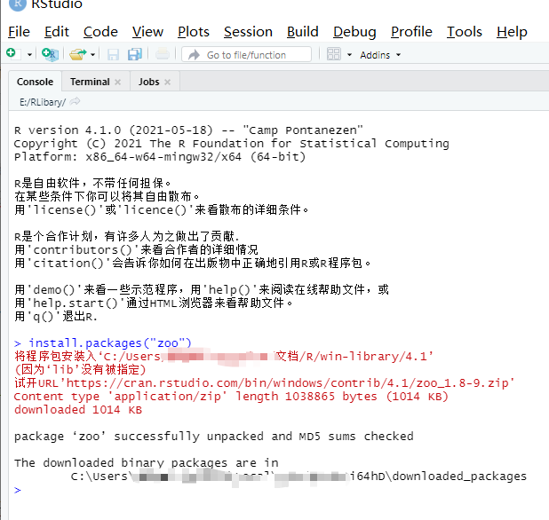 Rstudio安装库出现问题：WARNING: Rtools is required to build R_warning: rtools is required to build r ...