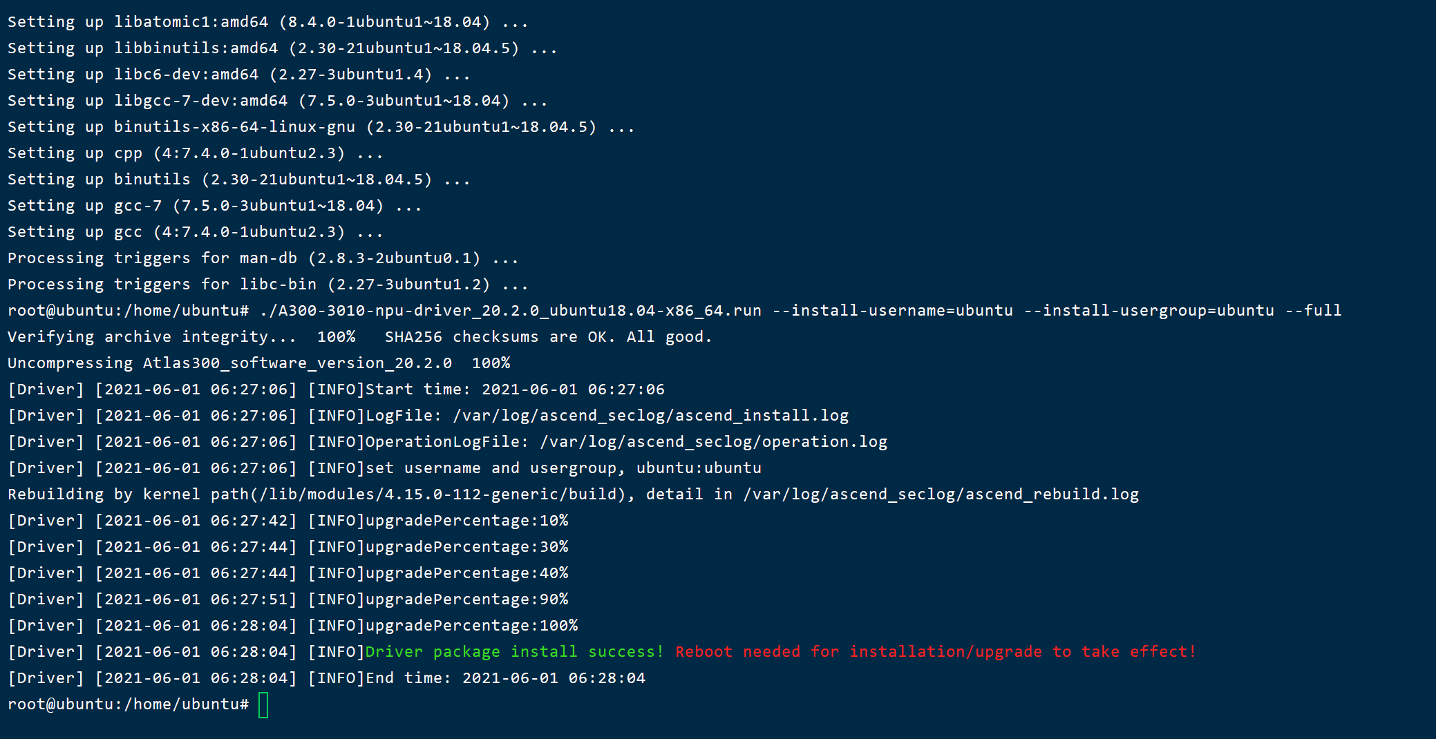 华为NPU卡ubuntu（无网络连接情况）驱动安装记录_please add hwhiaiuser-CSDN博客
