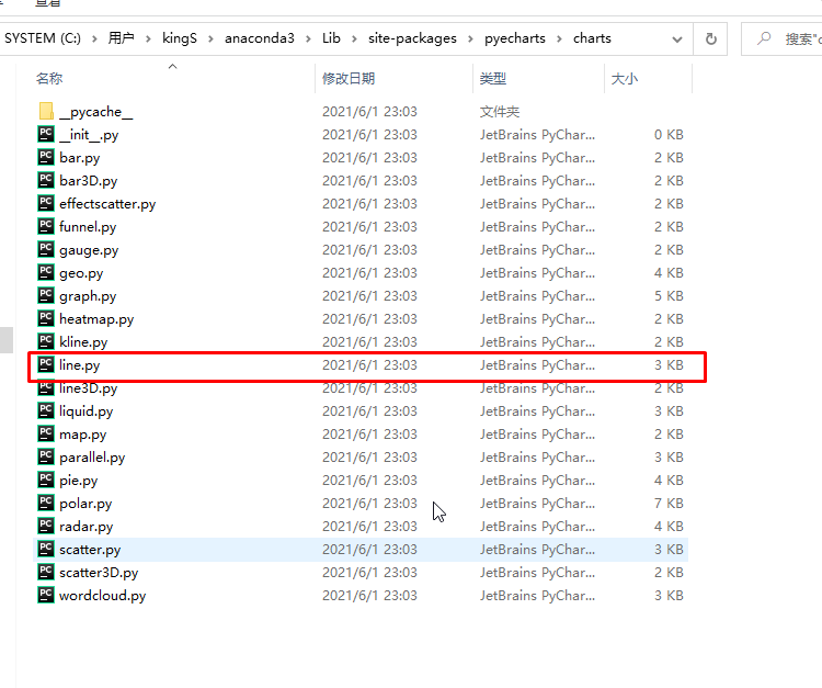 ImportError: cannot import name ‘Line‘ from ‘pyecharts.charts‘_importerror: cannot import name ...