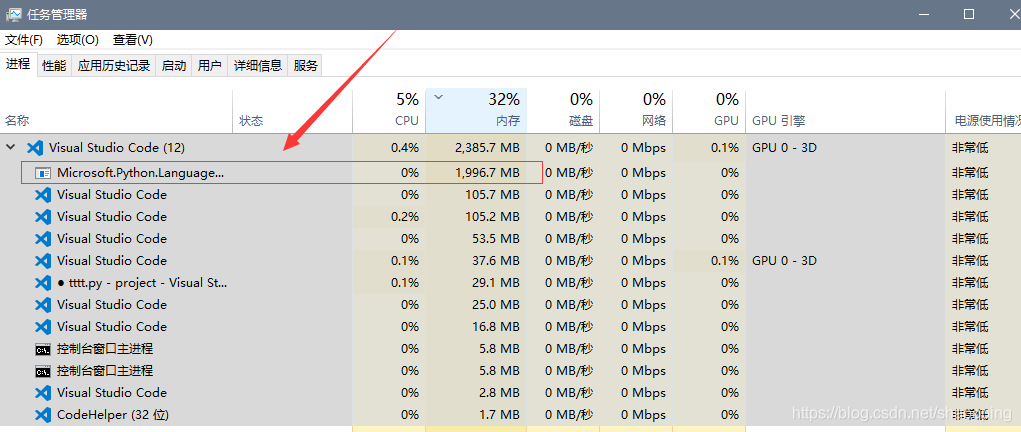 Vscode：Microsoft python language Server占用过多内存正确解决方法_vscode pylance 废内存 ...