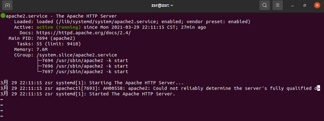 Ubuntu server 20.04配置Apache服务器_有apache2 ubuntu 默认页面服务器算搭好了吗-CSDN博客