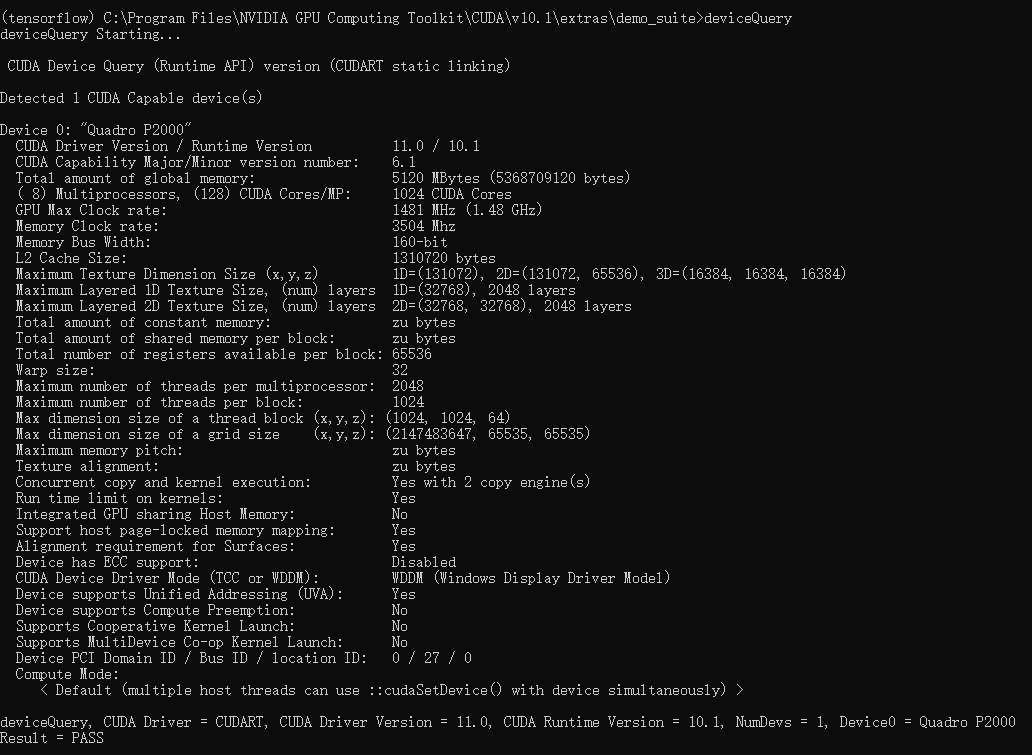 win10下配置tensorflow-gpu（NVIDIA Quadro P2000）_p2000显卡设置-CSDN博客