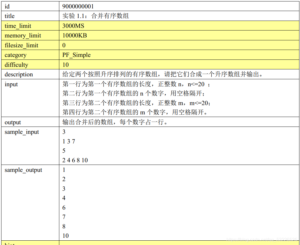 西工大 数据结构 实验 11:合并有序数组西工大数据结构实验 Csdn博客