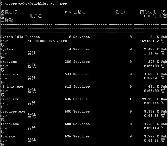Windows命令之tasklist命令 Csdn博客 