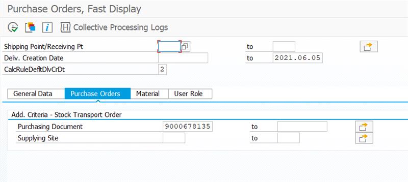 SAP - VL10B 执行采购订单，没有采购订单信息问题_sap vl10b搜不到记录-CSDN博客