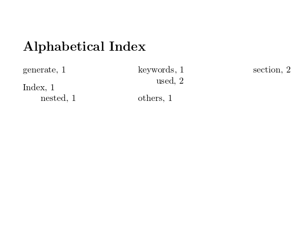 LaTeX 索引_latex subitem-CSDN博客