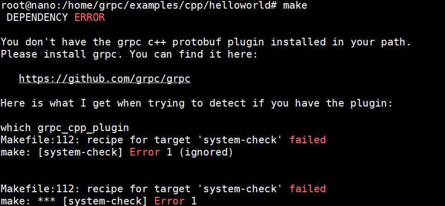GRPC编译安装及测试_grpc cannot open mutex.h-CSDN博客