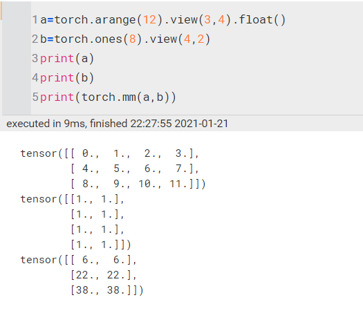 pytorch笔记：pytorch的乘法_pytorch 点乘-CSDN博客