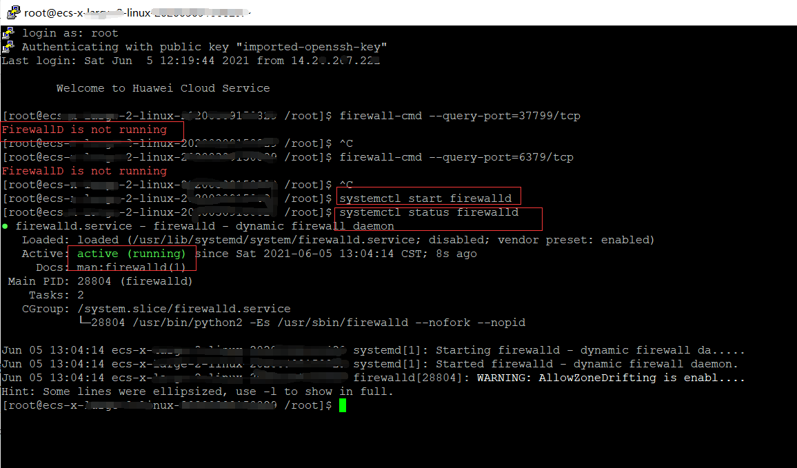 centos云服务器提示FirewallD is not running_systemctl stop firewalld 没反应-CSDN博客