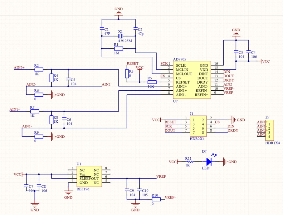 AD7705模块设计（附源码）_ad7705原理图-CSDN博客