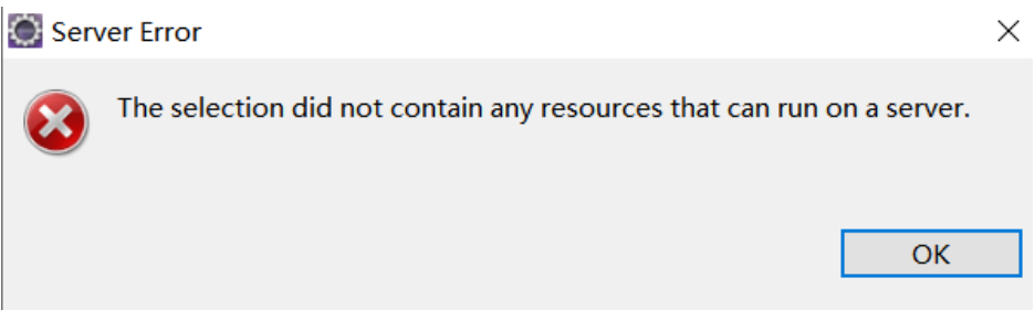 Eclipse | 解决 the selection did not contain any resources that can run on a server-CSDN博客