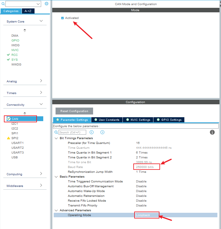 STM32CubeIDE——CAN中断接收、阻塞发送_mcu can通信中断函数-CSDN博客