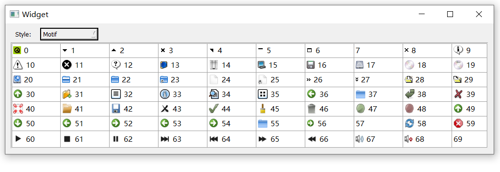 Qt 内置图标一览表_qt 图标-CSDN博客