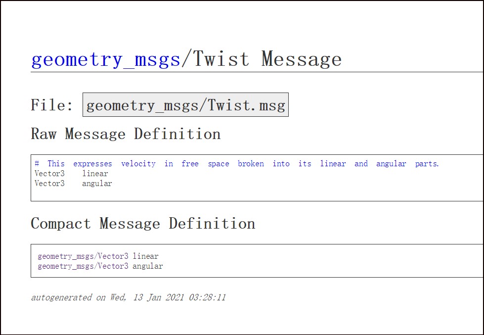 ROS | Twist Message_ros twist-CSDN博客