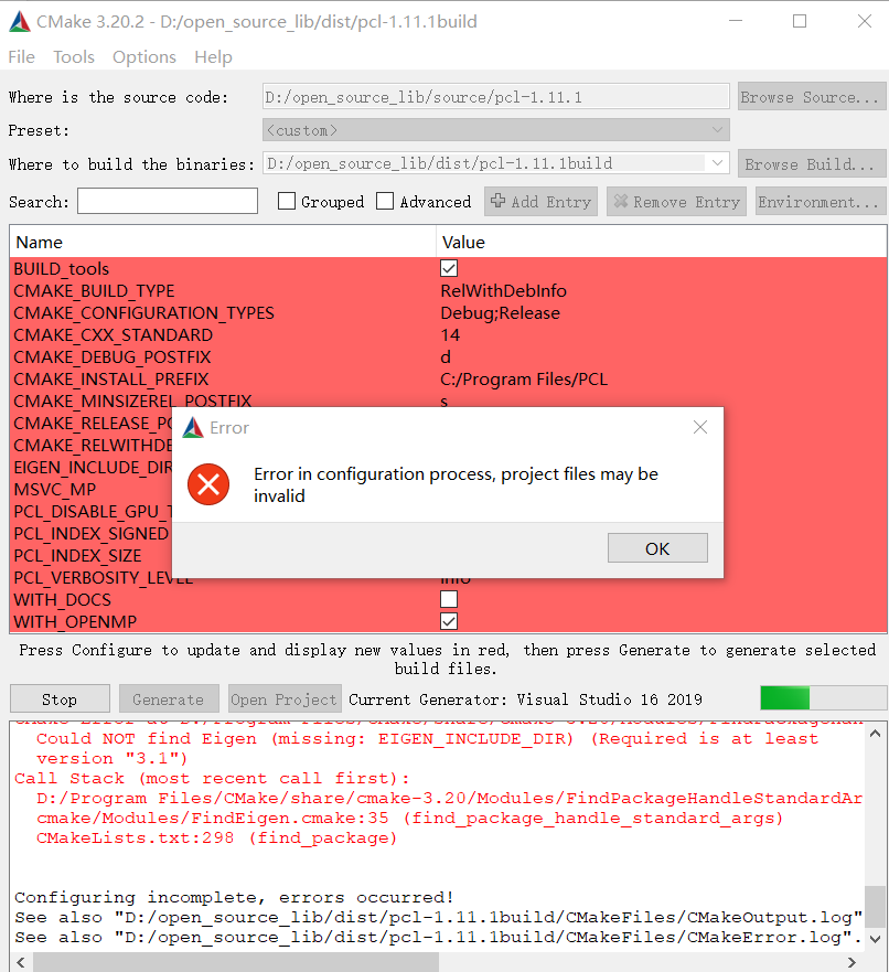 Win10+VS2019编译PCL库1.12.0（含gpu）_pcl 1.12eigen-CSDN博客