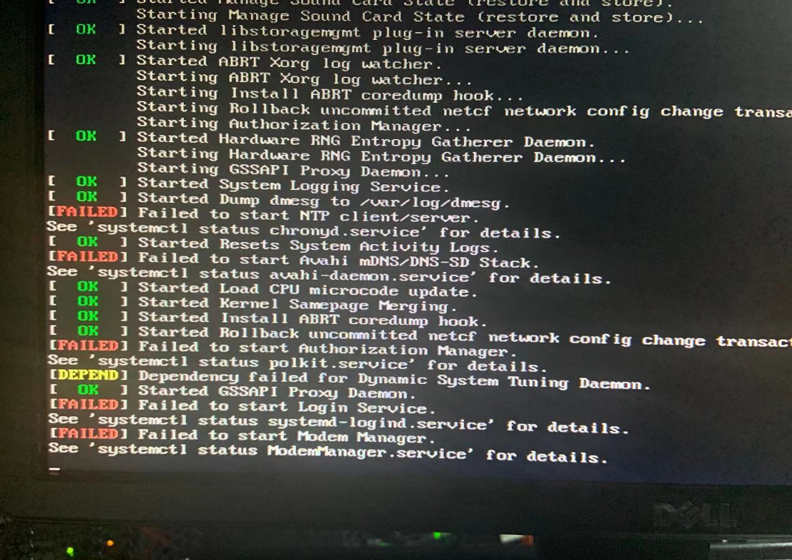 Centos卡在开机界面7 Failed to start Login Service-CSDN博客