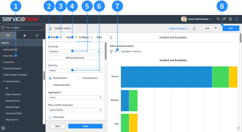 ServiceNow-Reports Creating, Modifying, and Saving Reports_service now ...