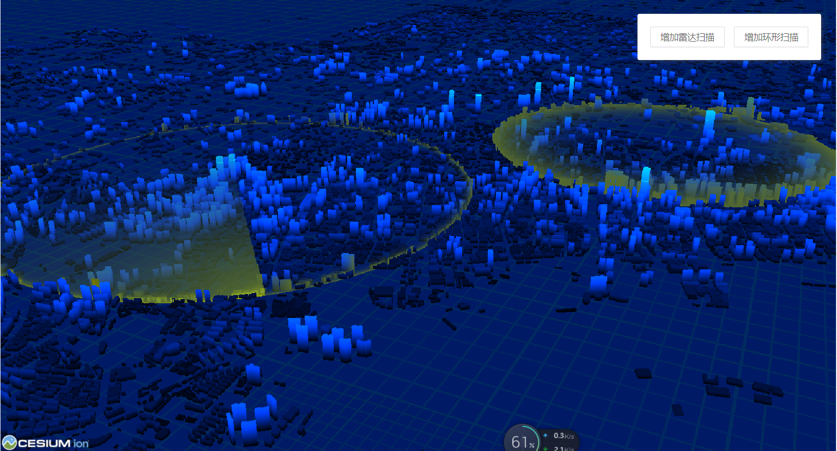 基于 React hooks + Typescript + Cesium 实现雷达、环形扫描线_cesium空中扇形雷达图-CSDN博客