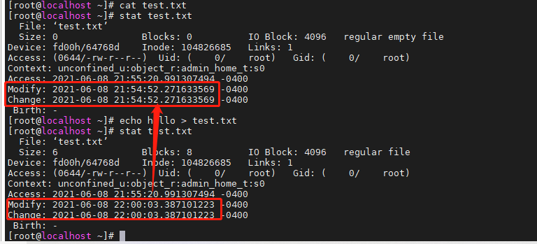 Linux 查询文件修改时间 stat命令用法(atime、mtime、ctime)、touch命令 修改文件的时间戳-CSDN博客