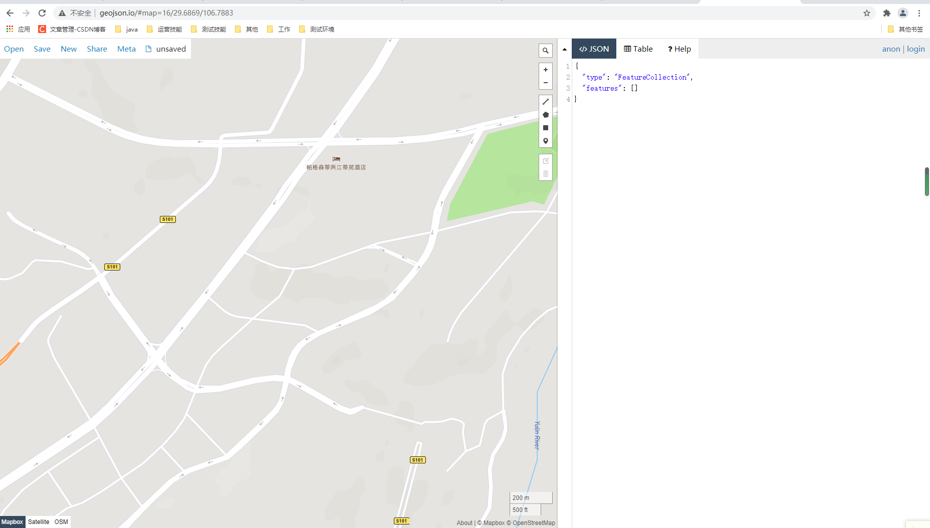 路线坐标绘制(满足GeoJson规范定义的type为MultiLineString的Geometry对象的coordinates部分 ...