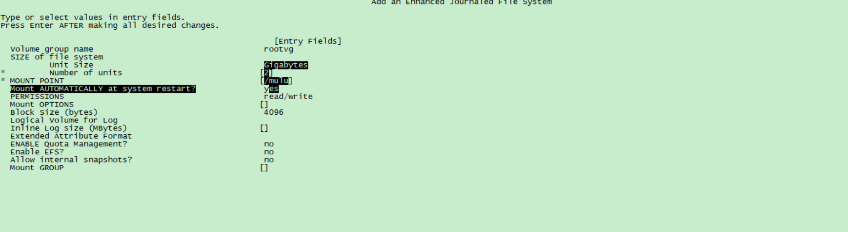 AIX创建文件系统的两种方式_aix 创建文件系统步骤-CSDN博客