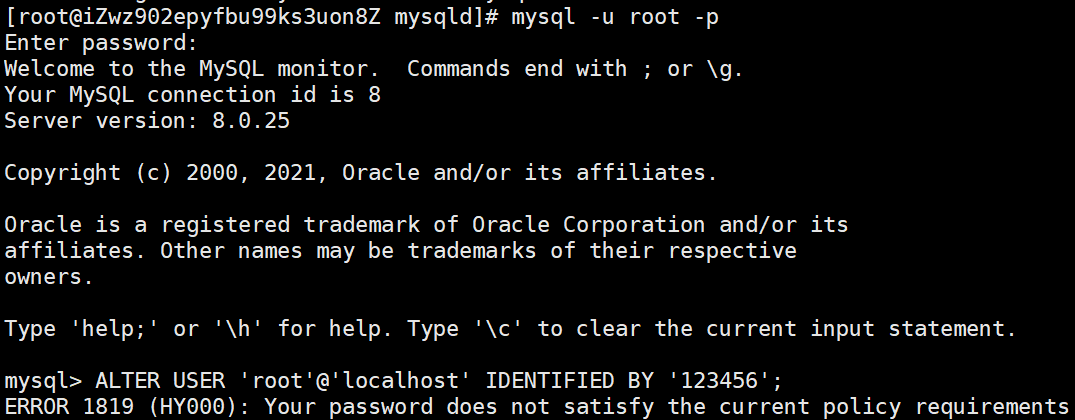 Linux连接MySQL数据库报错：Can‘t connect to local MySQL server through socket ‘/var/lib/mysql/mysql.sock ...
