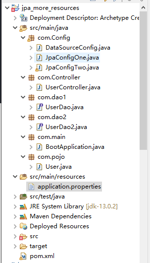 spring-boot配置jpa多数据源，遇到entityManagerFactory‘ that could not be found ...