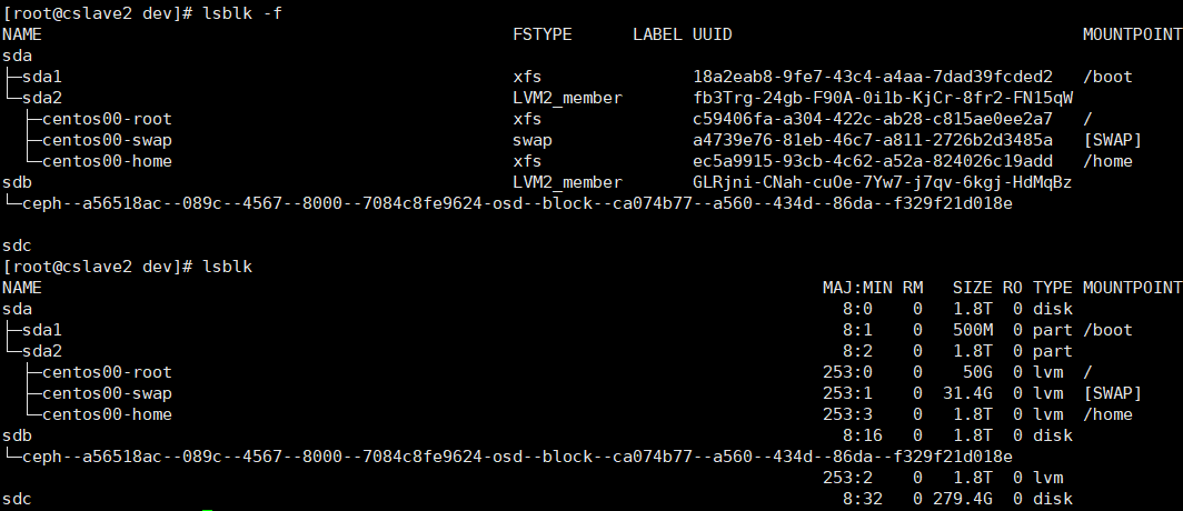 解决重装系统后有磁盘被ceph占用问题_如何去除磁盘的sdb的ceph-CSDN博客