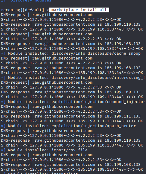 Kali Linux Recon-Ng Unable to Network Installation Module Problem ...