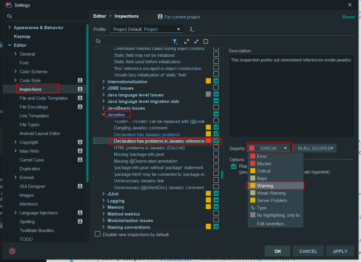 idea javadoc @link 引用的方法有红色的error标记_idea @link-CSDN博客
