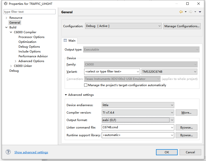 CCS编译报错 error #10234-D: unresolved symbols remain-CSDN博客