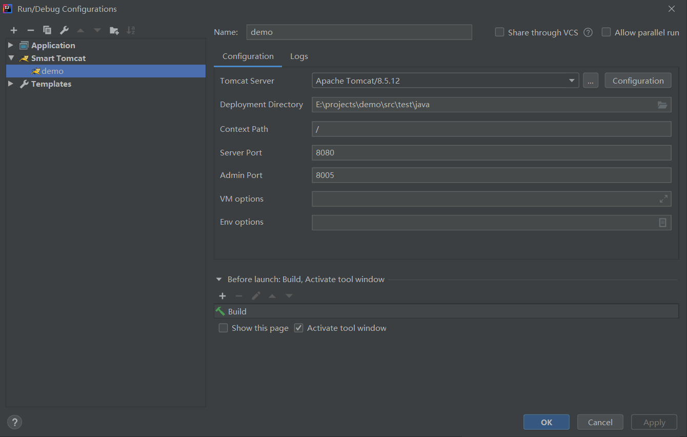 Idea社区版开发springboot项目使用外置tomcat启动springboot Smart Tomcat Csdn博客 3282