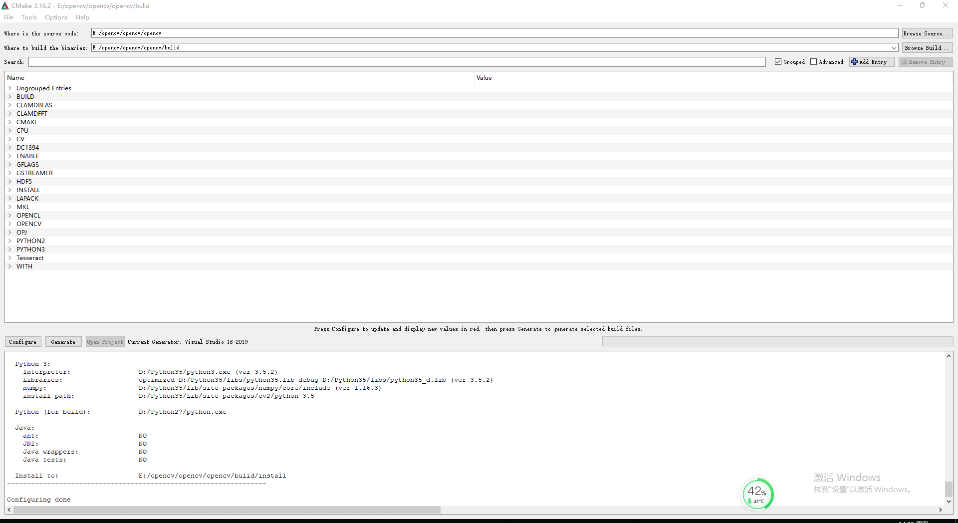 Opencv之源码编译 windows+cmake+vs+OpenCV4.5.2_configuration is not supported: validate setupvars-CSDN博客