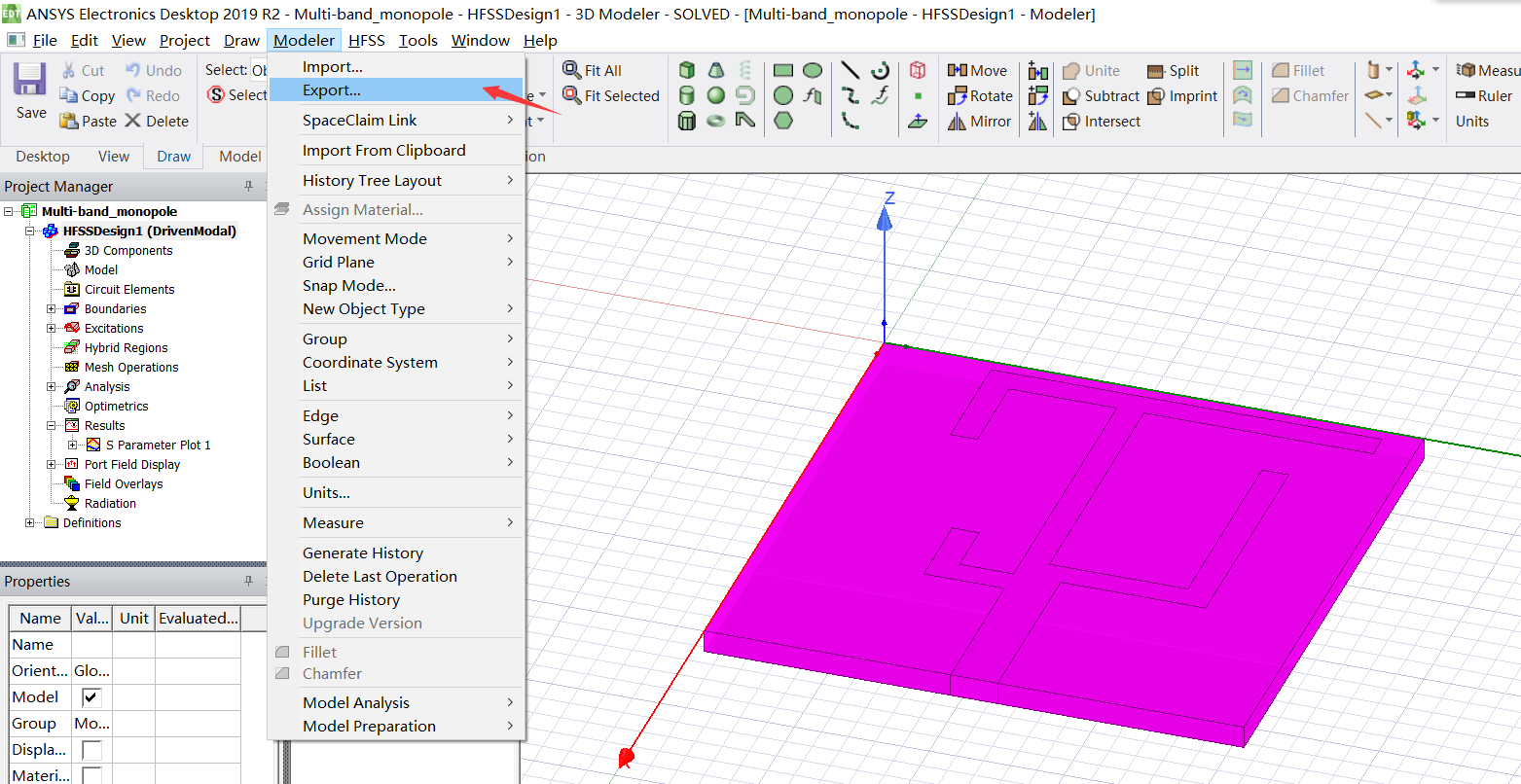 HFSS学习笔记—19.HFSS模型导出dxf文件并绘制PCB_将hfss模型导成dxf模型-CSDN博客