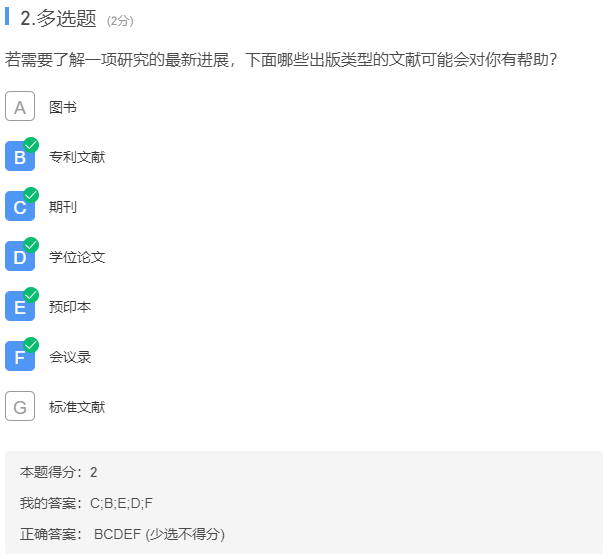 信息素养—学术研究的必修课习题答案（week1-6)(第1-3章)_信息素养学术研究的必修课答案-CSDN博客