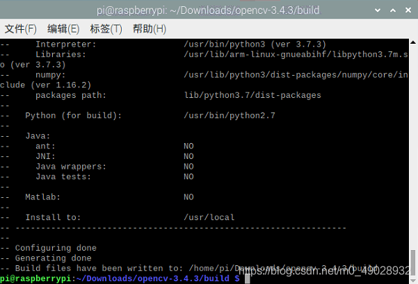 树莓派3B——opencv3和opencv4安装_opencv 3.4和opencv4.5链接方式-CSDN博客