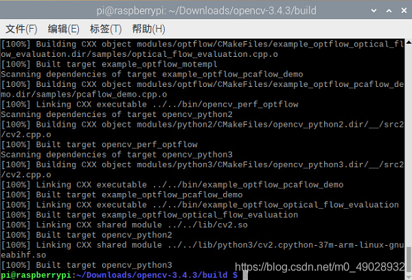 树莓派3B——opencv3和opencv4安装_opencv 3.4和opencv4.5链接方式-CSDN博客