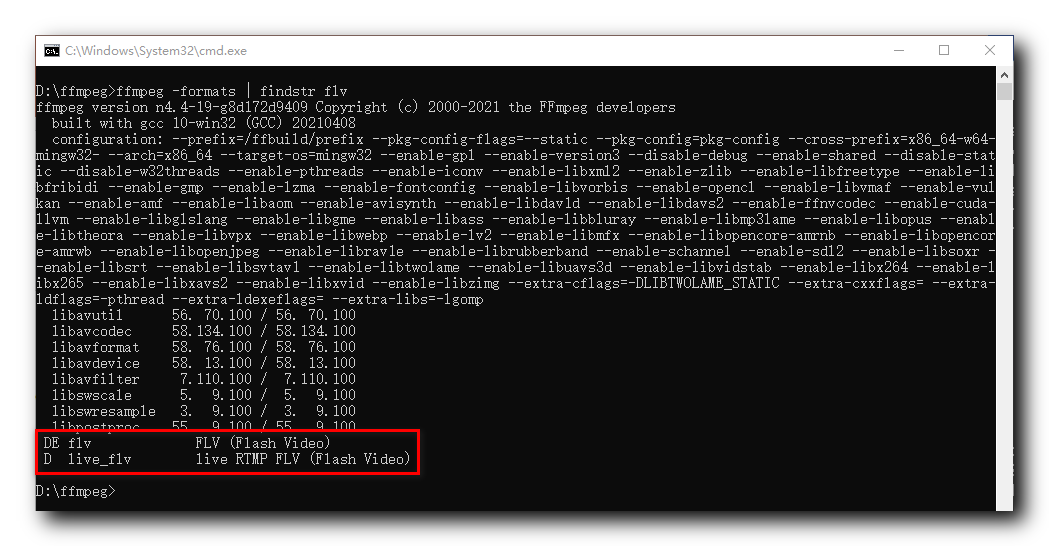 【FFmpeg】ffmpeg 命令查询一 ( 版本 | 编译配置 | 复用格式 | 编解码器 )_怎么检查ffmpeg所使用的nivida video codec版本-CSDN博客