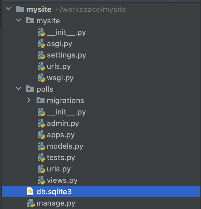 Django官方新手教程——搭建mysite网站_django-admin startproject mysite-CSDN博客