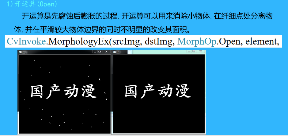 C图像处理 Opencvsharp教程十六 Opencvsharp形态学处理二：开运算、闭运算、形态学梯度、顶帽、黑帽opencvsharp函数库中文手册 Csdn博客