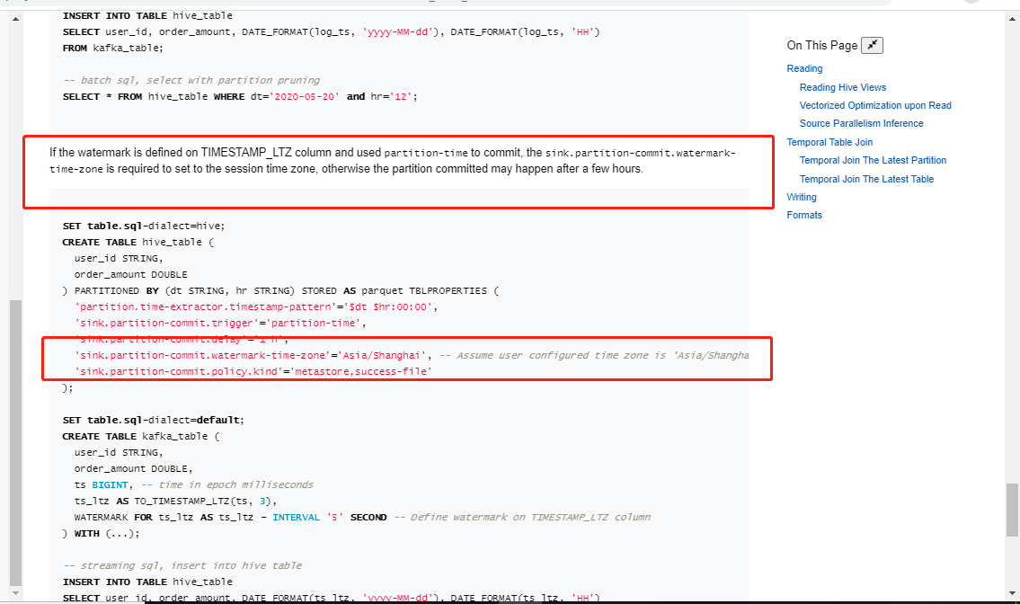 flink1.13解决读取kafka数据写入hive中hive客户端查询不到数据问题_flink 读取kafka数据写入hive的时候watermark一直不更新-CSDN博客