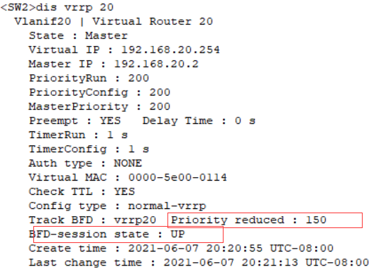 BFD与VRRP联动配置实验_bfds1联动vrid组10,s2联动vrid组20,-CSDN博客