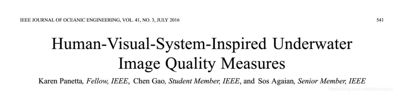 水下图像质量评价指标UIQM（UIConM）_plip模型-CSDN博客