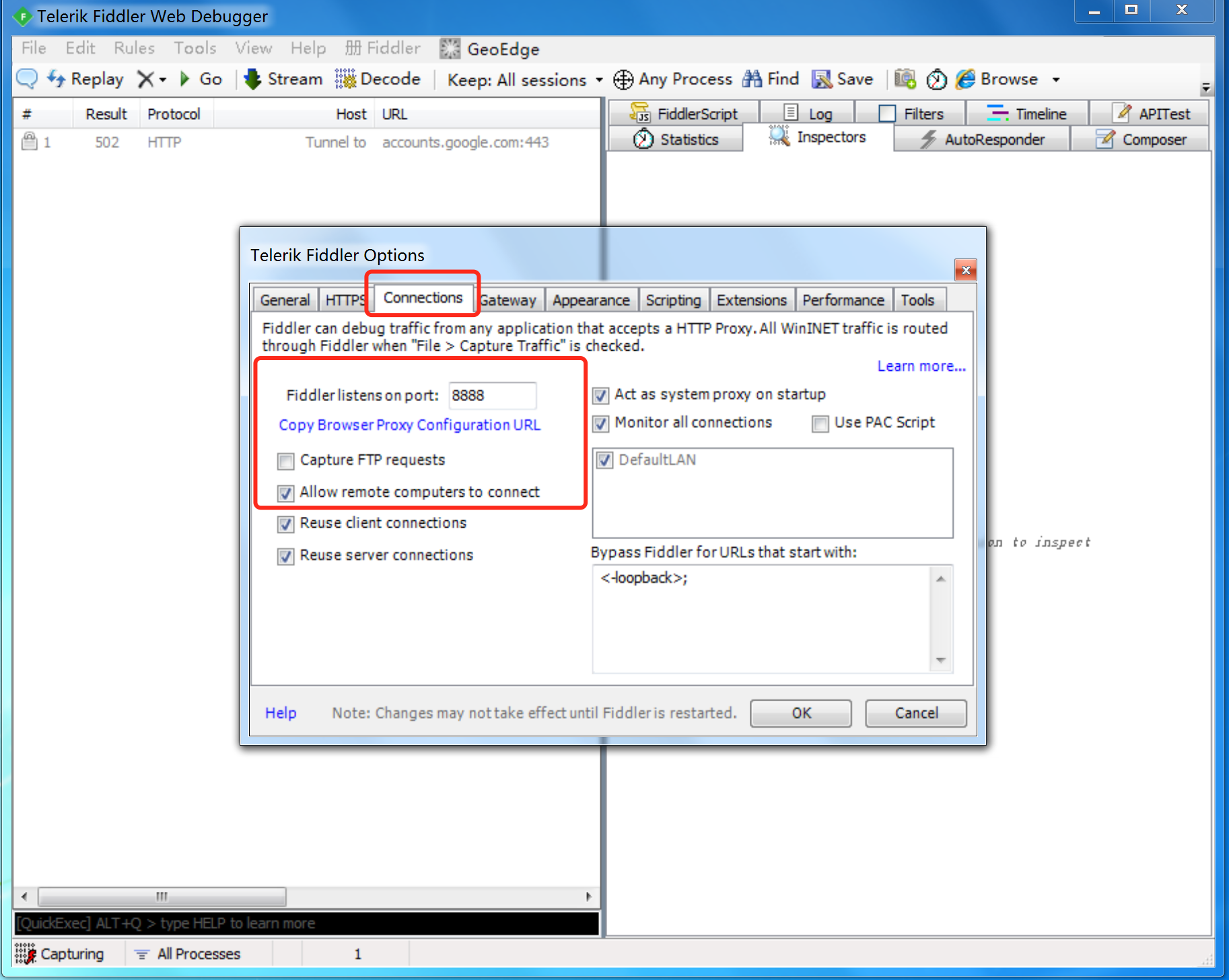 Fiddler抓包配置 Fiddler Tls1 3 Csdn博客